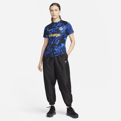 Chelsea F.C. Academy Pro Women's Nike Dri-FIT Pre-Match Football Top ...