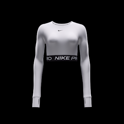 Nike Pro Women's Dri-FIT Cropped Long-Sleeve Top. Nike.com