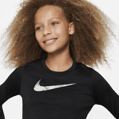 Nike Dri-FIT One Older Kids' (Girls') Long-Sleeve Top. Nike NL