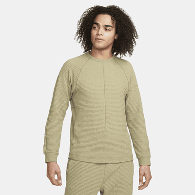 Nike Yoga Texture Men's Nike Dri-FIT Long-Sleeve Yoga Top. Nike PT
