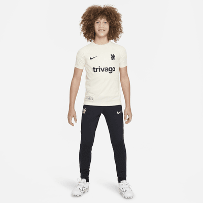 Chelsea FC Academy Pro Nike Dri-FIT Maç Öncesi Kısa Kollu Genç Çocuk ...