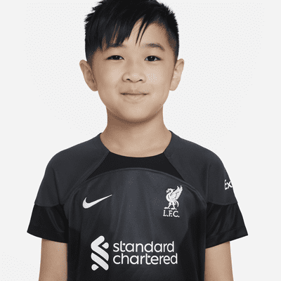Divisa da calcio Nike Liverpool FC 2022/23 Goalkeeper – Bambini. Nike CH