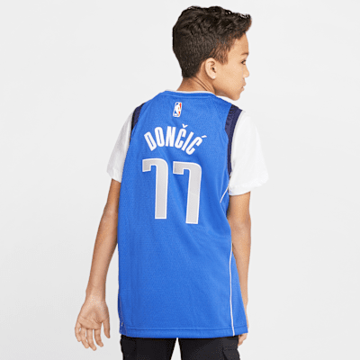 Mavericks Icon Edition Older Kids' Nike NBA Swingman Jersey. Nike LU