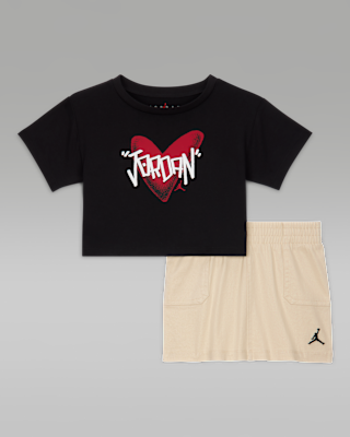 Jordan 2-teiliges Rock-Set I Heart Jordan (Babys). Nike DE