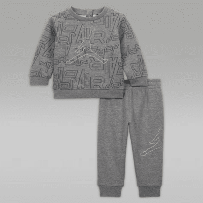 Conjunto de dos piezas para bebé Jordan Take Flight Black and Gold Crew ...