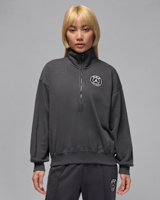 Paris Saint-Germain Women's Fleece Half-Zip Pullover. Nike JP