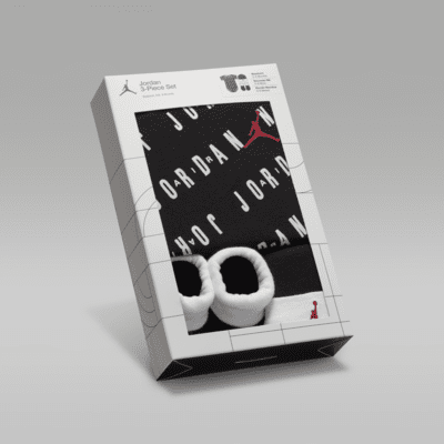 Jordan Essentials 3-Piece Bodysuit Box Set Baby (0–6M) Bodysuit Set ...