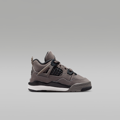 Jordan 4 Retro 'Cave Stone and Black' Baby/Toddler Shoes. Nike IN