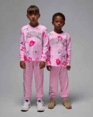 Jordan 23 Jersey-Set mit Longsleeve und Hose (jüngere Kinder). Nike AT