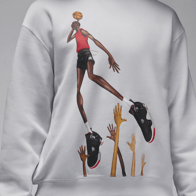 Jordan Artist Series by Darien Birks Women's Fleece Crew-Neck ...