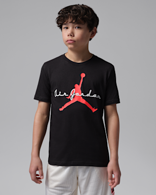 T-shirt Jordan Flight Essentials med text för ungdom. Nike SE