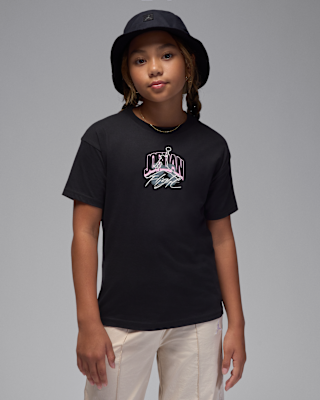T-shirt com grafismo estendido Jordan Júnior. Nike PT