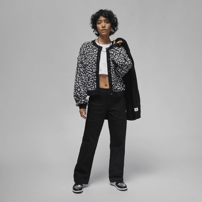 Jordan Flight Women's Jacquard Knit Cardigan. Nike NZ