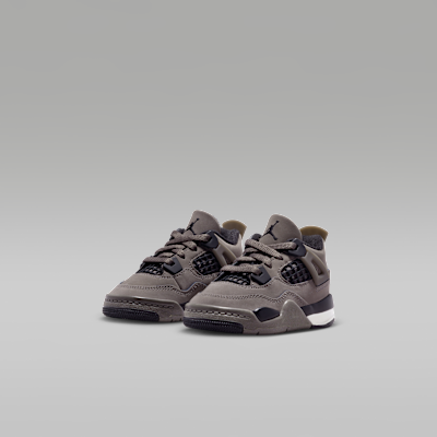 Jordan 4 Retro 'Cave Stone and Black' Baby/Toddler Shoes. Nike IN