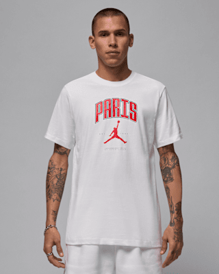 T-shirt alusiva a Paris Jordan para homem. Nike PT