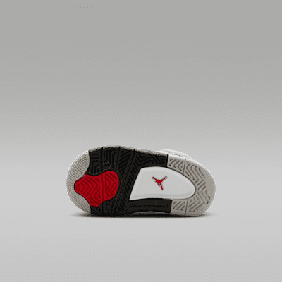 Tenis para bebé e infantil Jordan 4 Retro "White Cement". Nike MX
