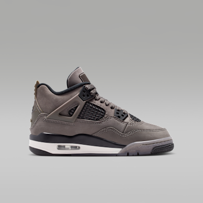 에어 조던 4 레트로 '케이브 스톤 앤 블랙' 주니어 신발. 나이키 코리아