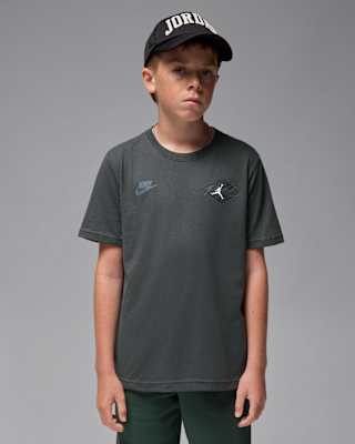 Playera '24 Retro Black Cat para niños talla grande Jordan. Nike MX
