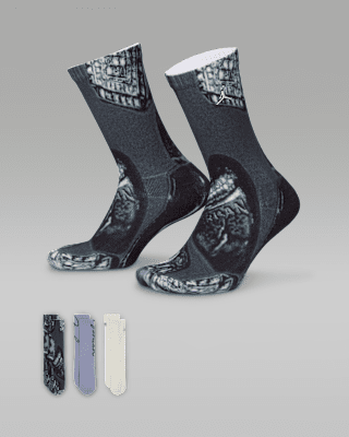 Jordan Big Kids' MVP Rings Crew Socks (3 Pairs). Nike JP