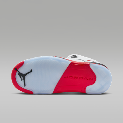 Jordan 5 Retro "Fire Red Black Tongue" Little Kids' Shoes. Nike ID