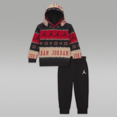 Jordan MJ Holiday kétrészes kapucnis pulóverszett babáknak. Nike HU