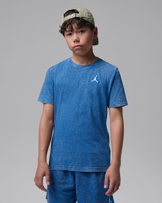 Broderet Jordan Air-T-shirt med syrevask til større børn. Nike DK