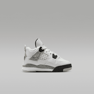 Tenis para bebé e infantil Jordan 4 Retro "White Cement". Nike MX