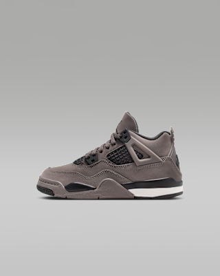 Jordan 4 Retro 'Cave Stone and Black' Younger Kids' Shoes. Nike ID