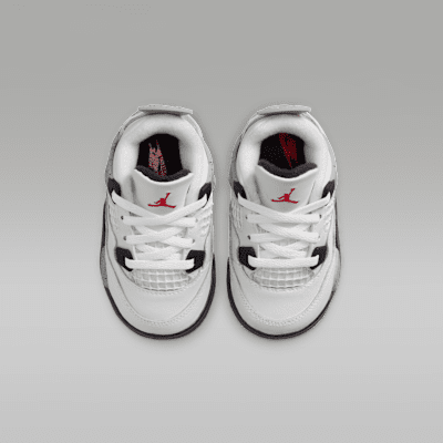 Tenis para bebé e infantil Jordan 4 Retro "White Cement". Nike MX