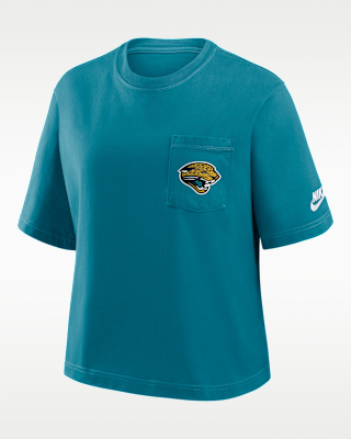 Playera Nike de la NFL para mujer Jacksonville Jaguars Rewind Pocket ...