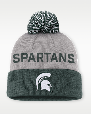 Michigan State Primetime Peak Men's Nike College Cuffed Pom Beanie ...
