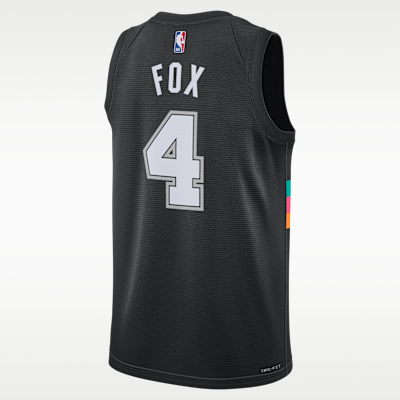 De'Aaron Fox San Antonio Spurs City Edition Men's Nike NBA Swingman ...