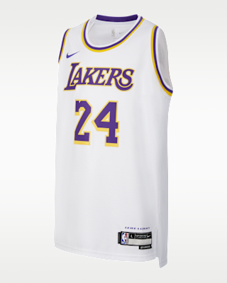 Los Angeles Lakers Association Edition Older Kids' Nike NBA Swingman ...
