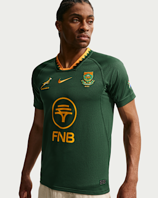 Springboks Men's Rugby Home Replica Shirt. Nike DK