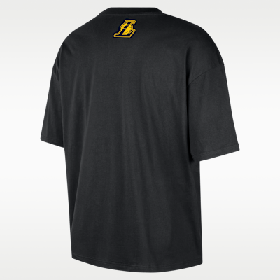 Playera de corte cuadrado Nike de la NBA para hombre Los Angeles Lakers ...