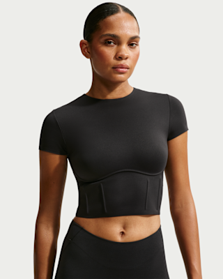 NikeSKIMS Matte Crop top tipus cotilla - Dona. Nike ES