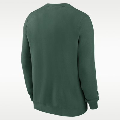 Sudadera de cuello redondo sin cierre Nike de la NFL para hombre Green ...