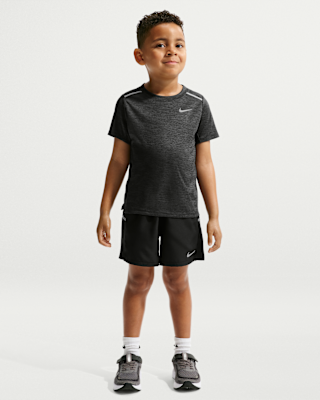 Nike Dri-FIT Miler set met top en short voor kleuters. Nike NL