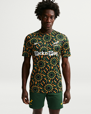 Springboks 2025/26 Men's Nike Rugby Pre-Match Top. Nike BE