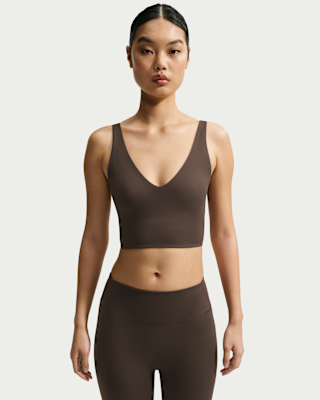 NikeSKIMS Matte Women's V-Neck Long-Line Bra. Nike UK