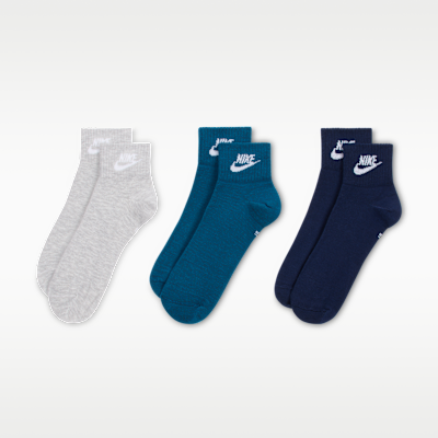 Calcetines al tobillo (3 pares) Nike Everyday Essential. Nike MX