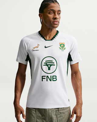 Springboks Men's Rugby Away Replica Shirt. Nike FI