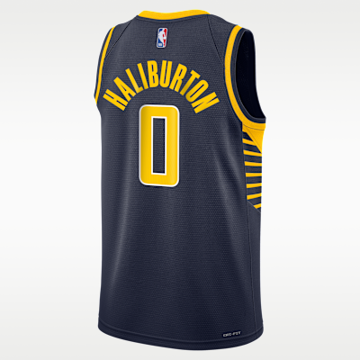 Tyrese Haliburton Indiana Pacers 2024/25 Icon Edition Big Kids' Nike ...