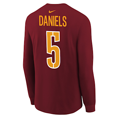 Washington Commanders Jayden Daniels Big Kids' Long-Sleeve NFL T-Shirt ...