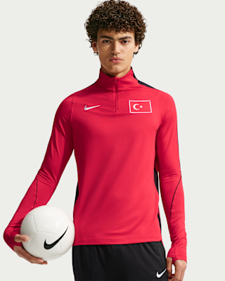 Turkey 2026 Strike Drill Top Men's Nike Dri-FIT Football 1/2-Zip Drill ...