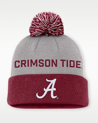 Alabama Primetime Peak Men's Nike College Cuffed Pom Beanie. Nike.com