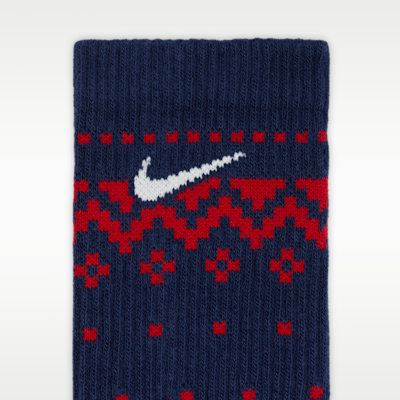 Nike Everyday Plus Cushioned Winter Wonderland Crew Socks (2 Pairs ...