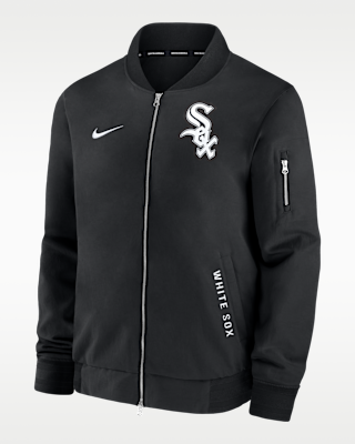 Chamarra bomber Nike de la MLB de cierre completo para hombre Chicago ...