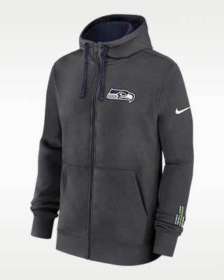 Sudadera con gorro Nike de la NFL de cierre completo para hombre ...