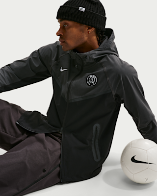 Veste à zip tissée Nike Football Paris Saint-Germain Tech Windrunner ...